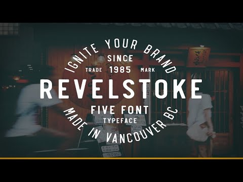 Revelstoke 5 Font Family Font Free Download