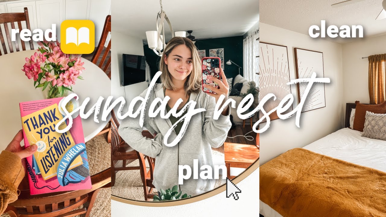 Sunday Reset Vlog | Deep Cleaning, Planning, Reading