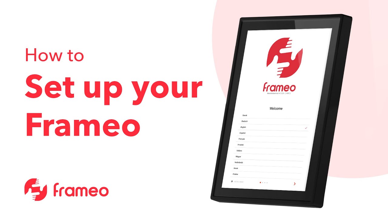 Frameo - How to set up your Frameo 🇬🇧