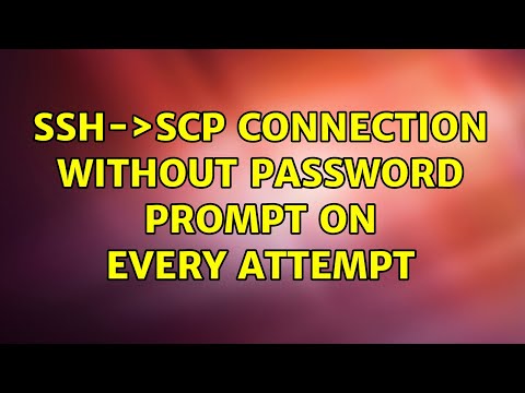 Ubuntu: SSH->SCP connection without password prompt on every attempt