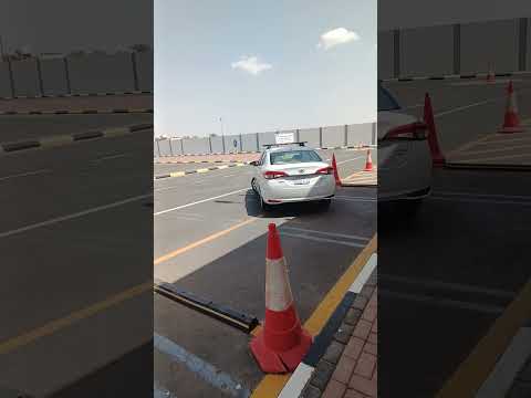 parallel parking test #saudiarabia #drivingschool #test #drivingtest #viral #tranding #videos