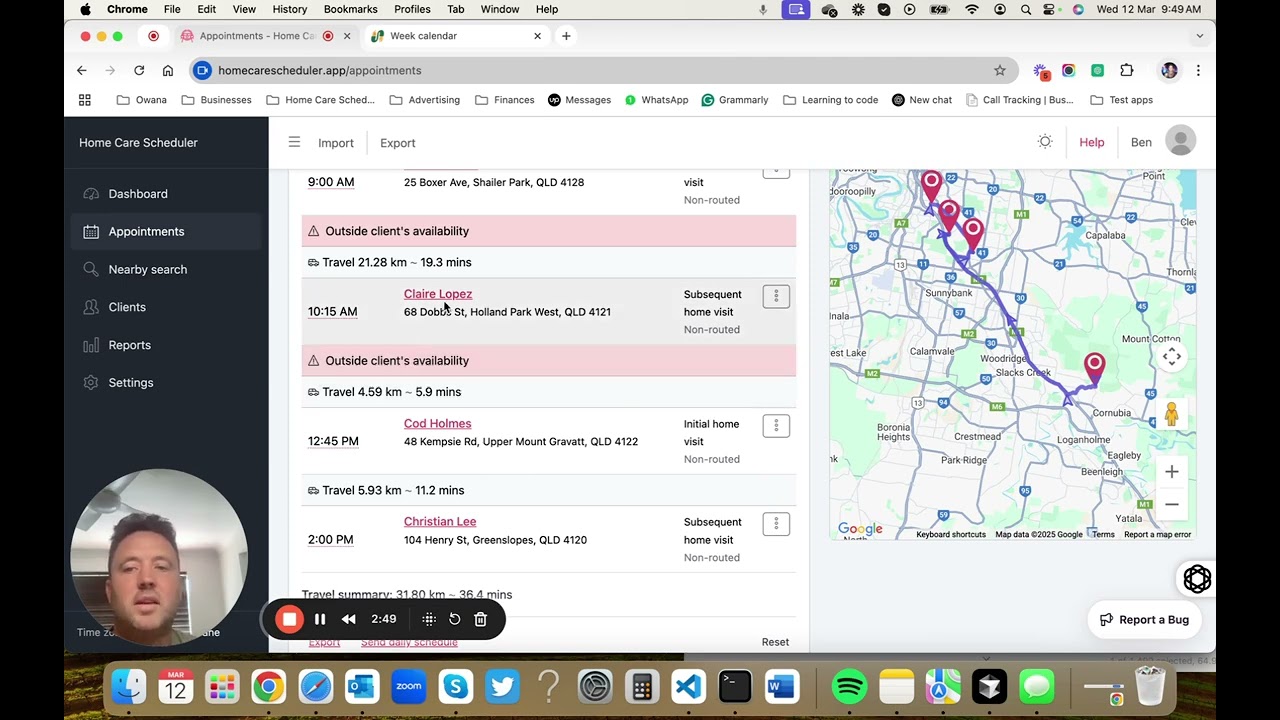 Enhancing Splose with Home Care Scheduler