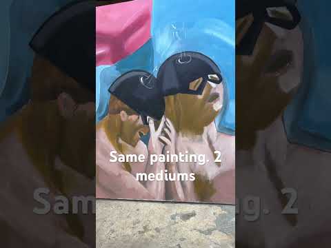 Masaccio painting. 2 takes. Oil and fresco. #frescopainting #masaccio