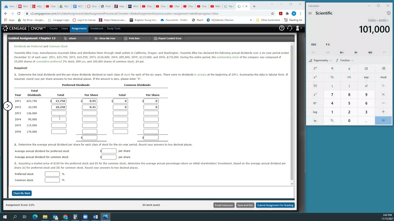 BUA 233 Chapter 12 Guided Problem