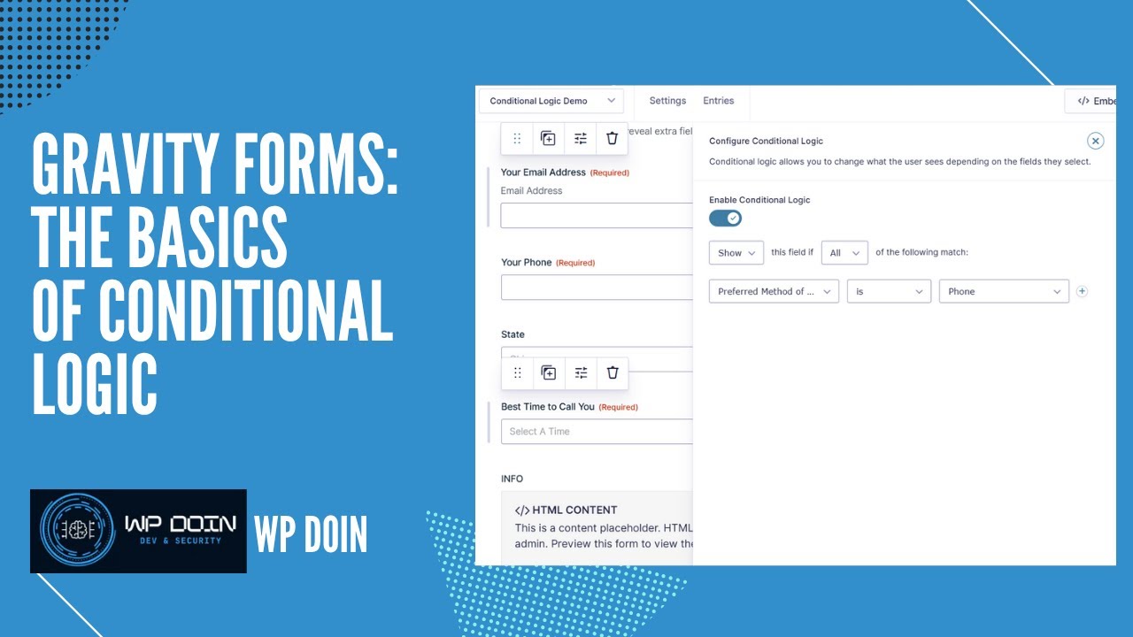Gravity Forms - Conditional Logic Basics