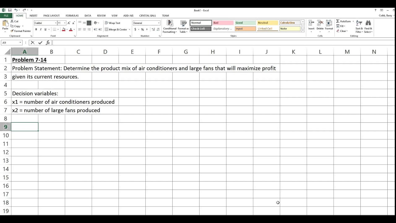 Linear Programming (LP) Formulation