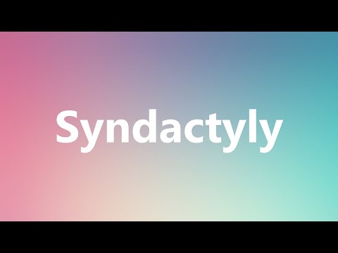Syndactyly - Medical Meaning and Pronunciation