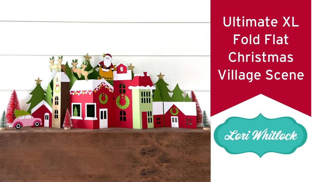 Ultimate XL Fold Flat Christmas Village Scene