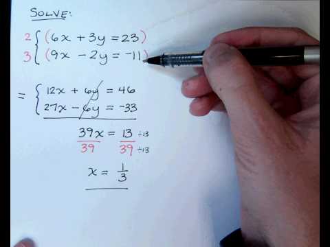 Elimination by Multiplication - Examples & Practice - Expii