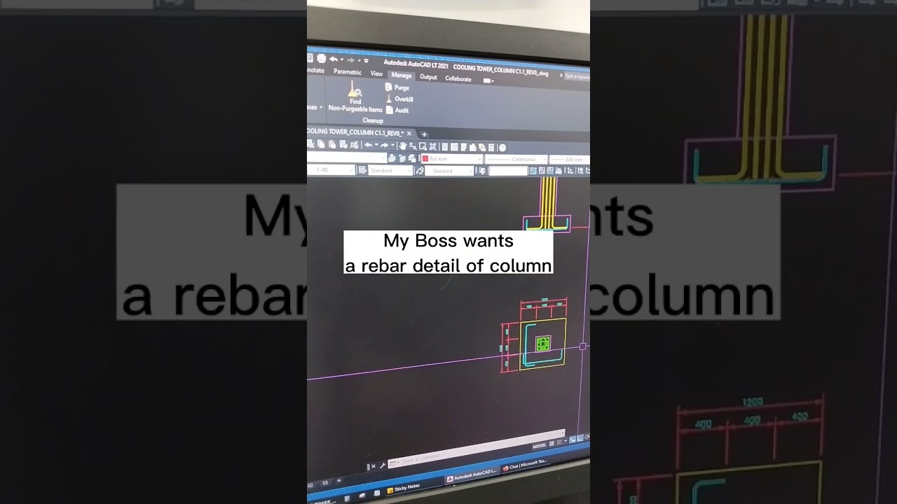 Rebar Detail of Column #autocad #cad #construction #diy #engineering #draftsman #drafting #archi