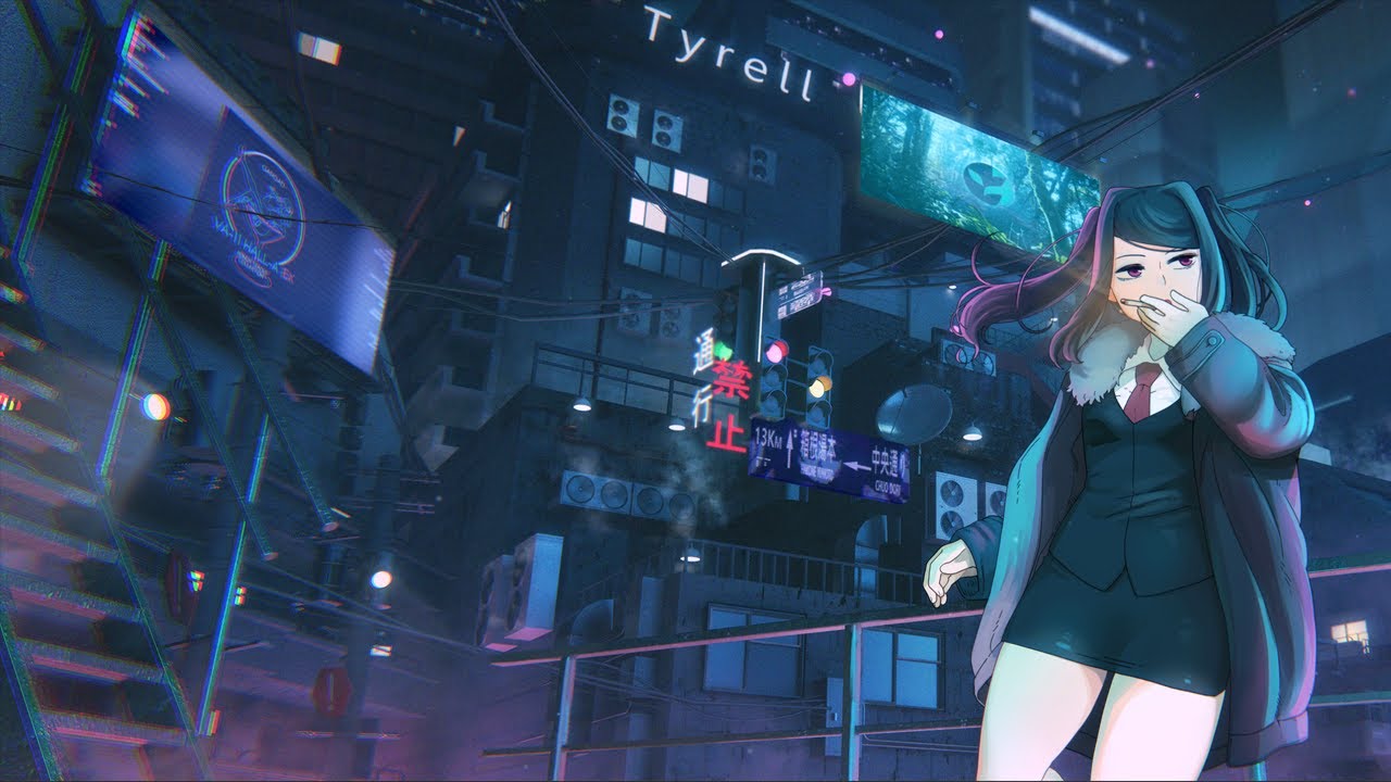 Wallpaper Engine | Jill Stingray in Night City [3440x1440]