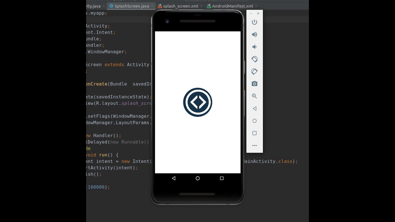 splash screen in android studio java, kotlin, splash screen in android studio source code,