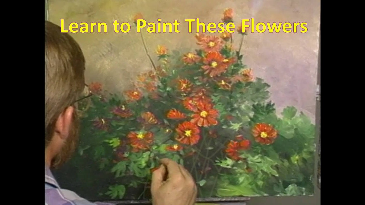 Jerry Yarnell Teaches How to Paint Flowers | Acrylic Painting Tutorial for Beginners