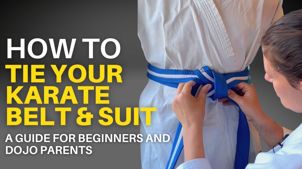 How to tie a karate belt (easy!) and jacket - care, wear and etiquette