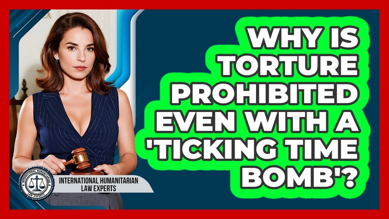 Why Is Torture Prohibited Even With A 'ticking Time Bomb'? - International Humanitarian Law Experts