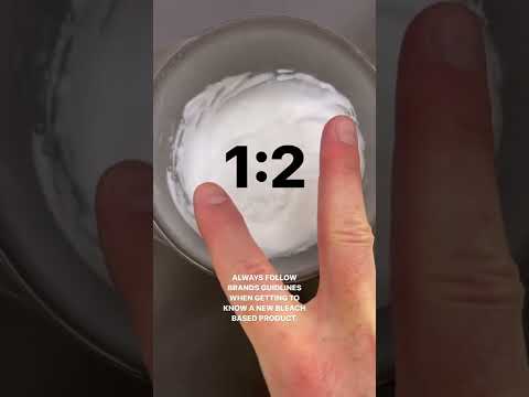 Ratio’s when using bleach are ESSENTIAL…
