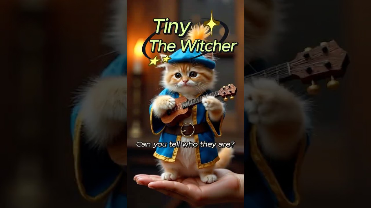 Tiny Animals as The Witcher Characters | Finger-Sized Fantasy Creatures in Stunning Detail