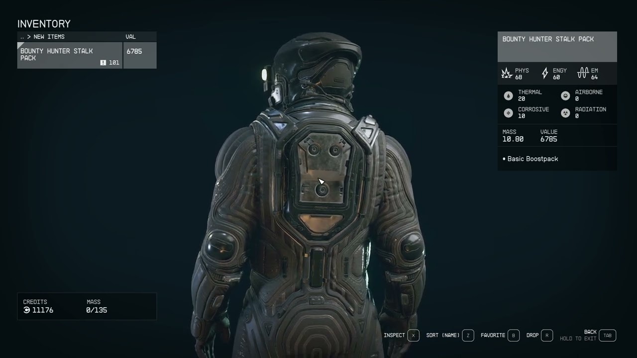 Starfield Bounty Hunter Stalk Pack Boost Pack Console Command Code