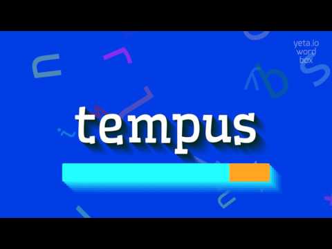 How to say "tempus"! (High Quality Voices)