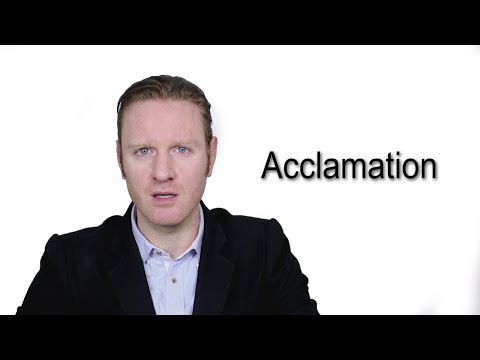 Acclamation - Meaning | Pronunciation || Word Wor(l)d - Audio Video Dictionary