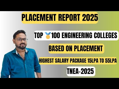 Placement Report 2025 | Top🏅100 Engineering colleges in Tamil nadu-TNEA 2025