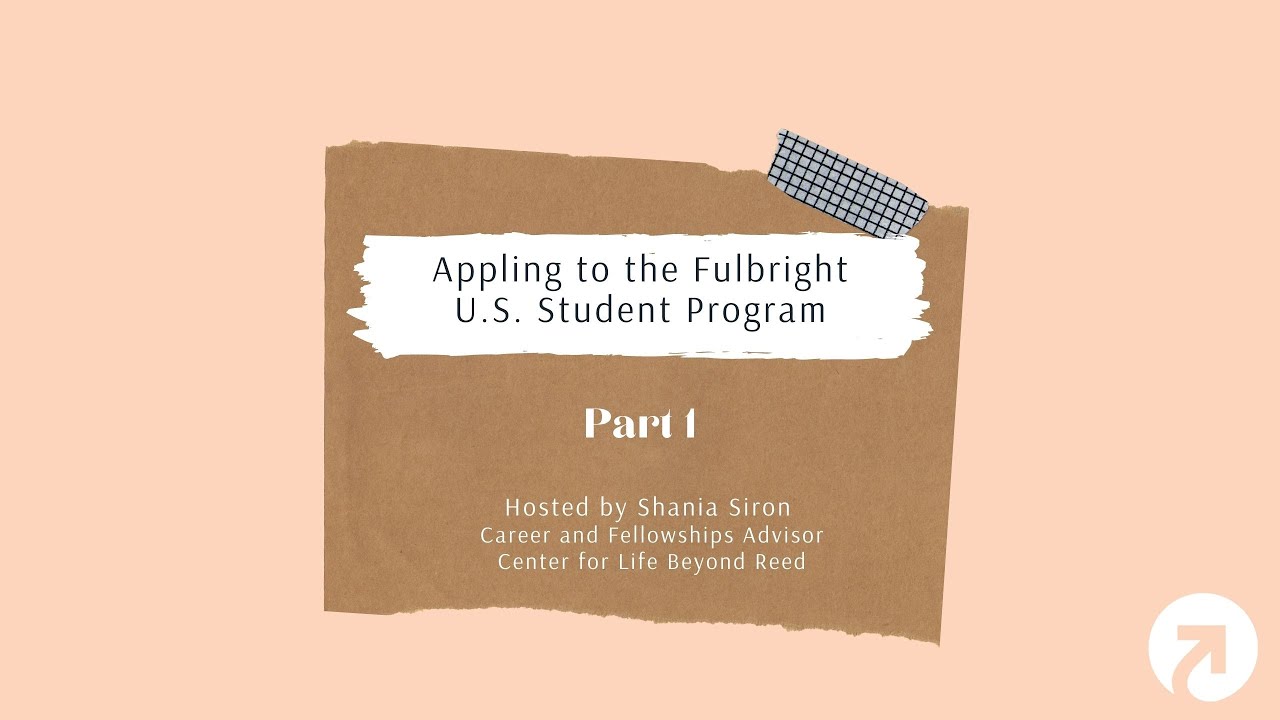 Applying to Fulbright - Part 1