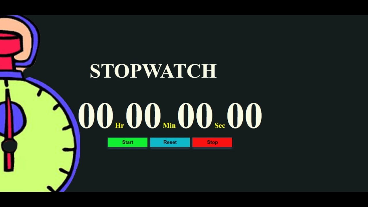 How to make  Stopwatch using HTML CSS JavaScript|source code