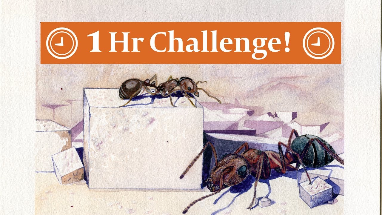 Artist Creates Awesome Insect Scene on The Spot