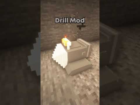 MINECRAFT Drill Mod... (Fast Mining)