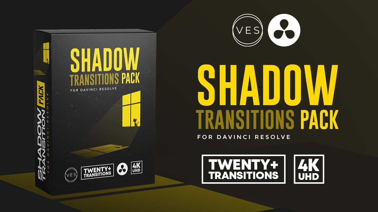 Shadow Transitions Pack for Davinci Resolve