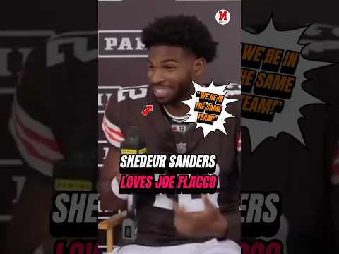 Shedeur Sanders fired up to share the Browns QB room with a legend like Joe Flacco 🔥 #NFL