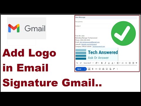 How to add logo in email signature Gmail