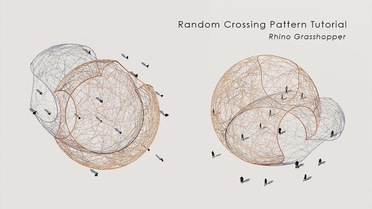 Random Crossing on Sphere Rhino Grasshopper Tutorial