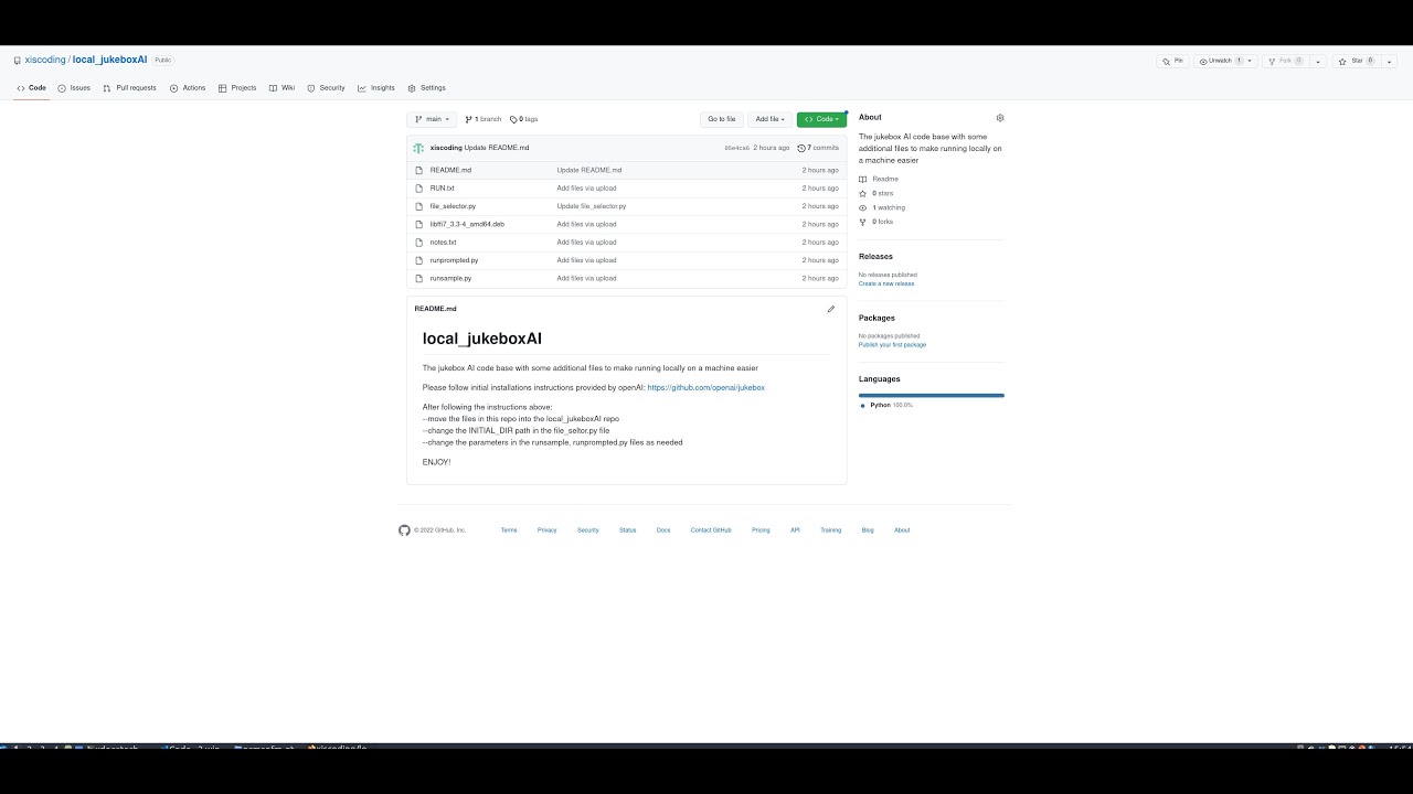 RUN JUKEBOX LOCALLY (NEW GITHUB)