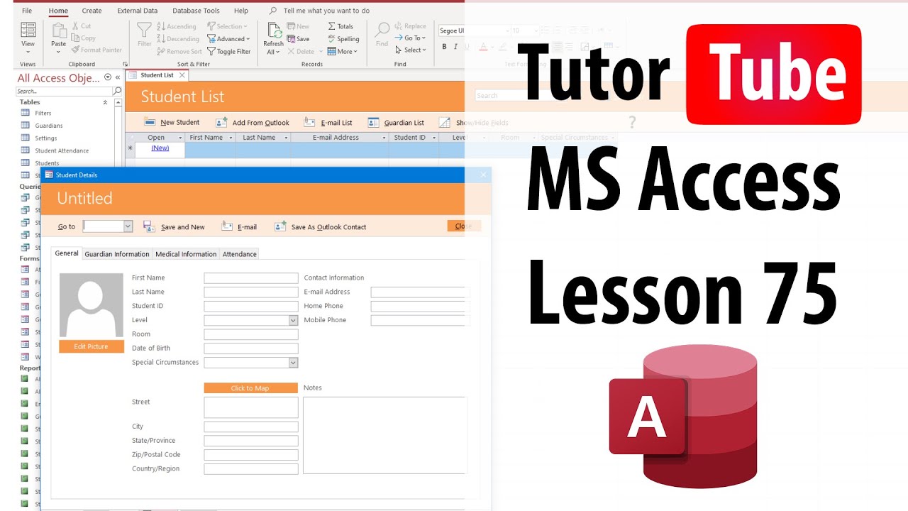 MS Access Tutorial - Lesson 75 - View and Edit Database Properties