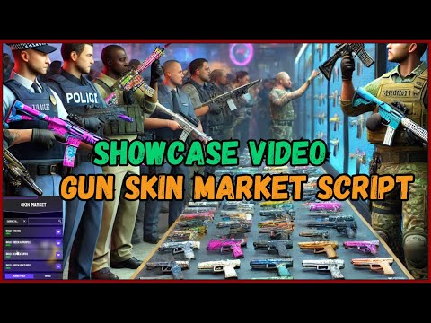 Gun Skin Market Script | Tebex Only | 20+ skins (QBCore/ESX)