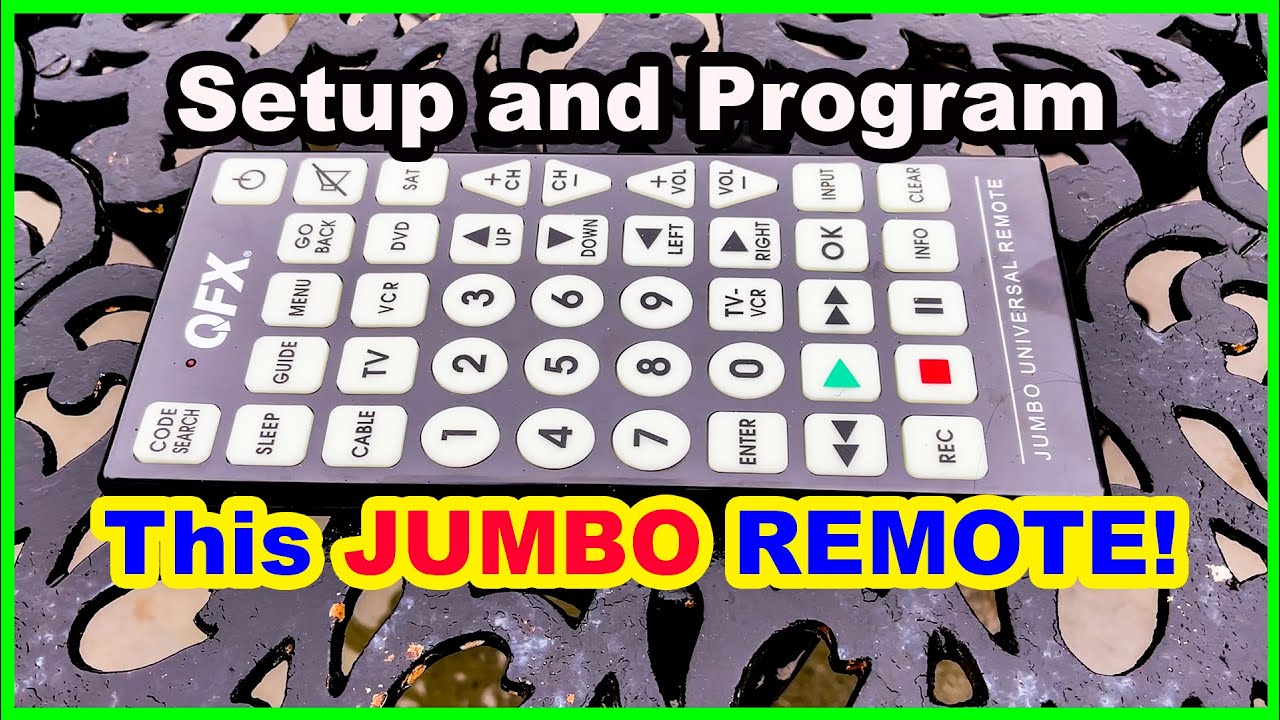Setup And Program This JUMBO Universal Remote To Your Devices [Huge Remote]