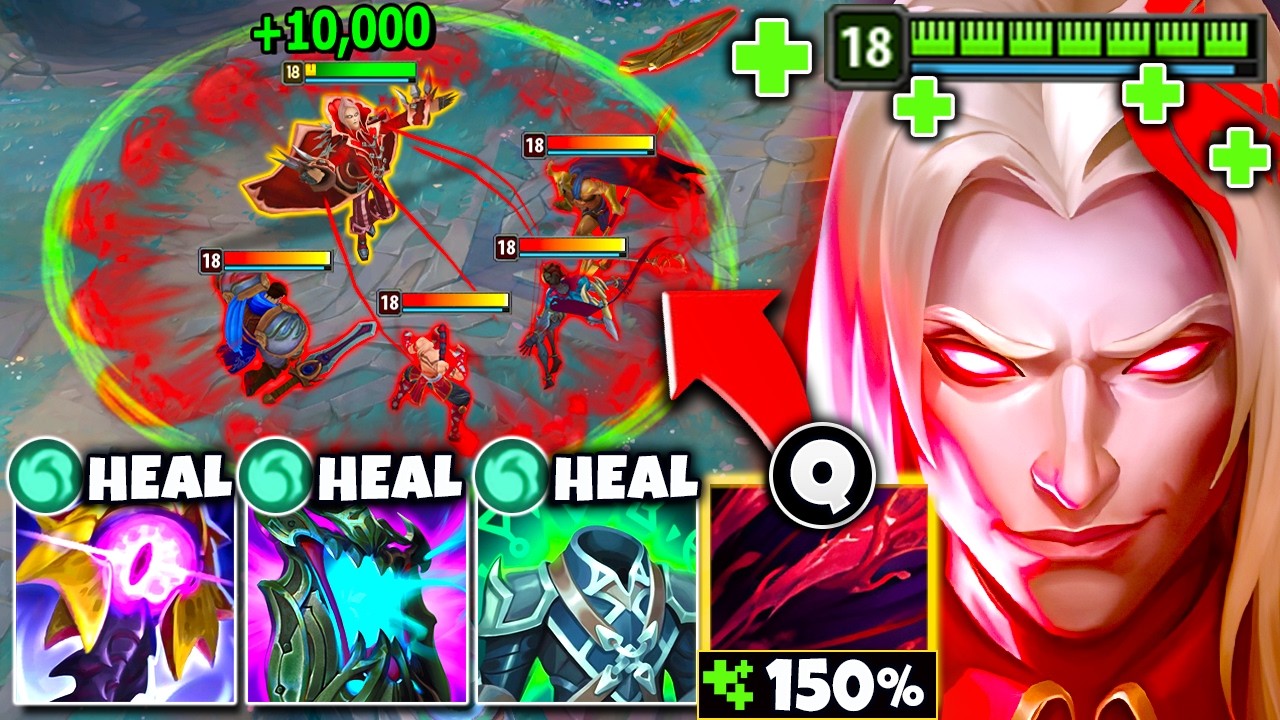 Vladimir but I can literally out-heal the entire enemy team 1v5 (INFINITE HEALING HACK)