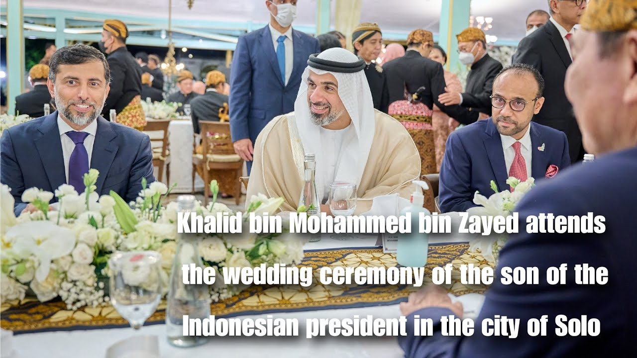 Khalid bin Mohammed  attends the wedding of the son of the Indonesian president in the city of Solo