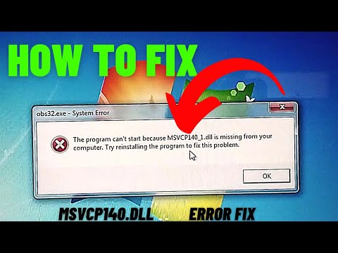 How To Fix MSVCP140_1.dll Is Missing Error On Windows 10 🔥 Or Windows 7
