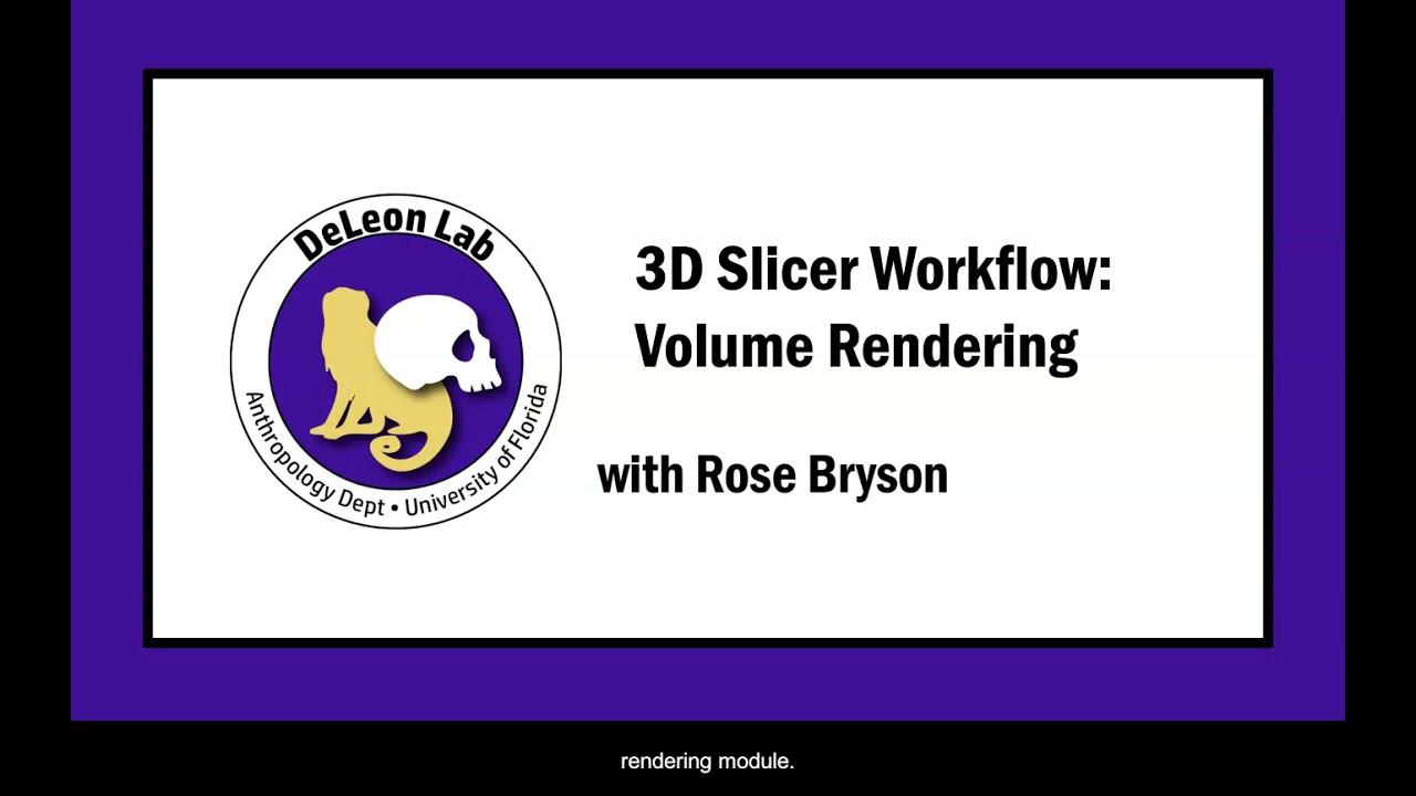Volume Rendering   [3D Slicer Workflow]