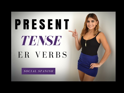 ER verbs in Spanish, regular presente tense