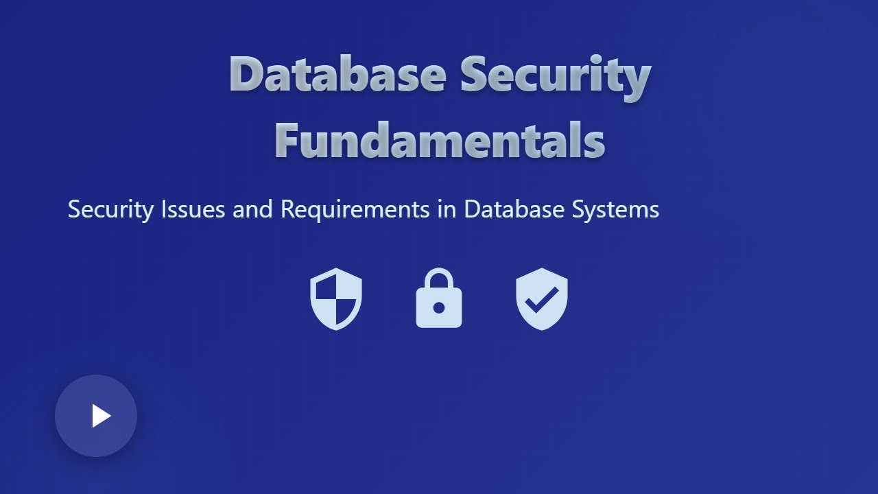 🔐 Database Security Fundamentals for Beginners: Protect Your Data!