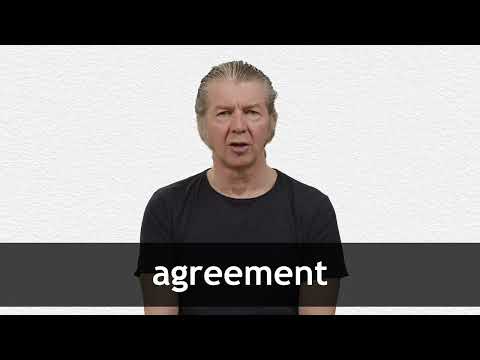 AGREEMENT definition and meaning | Collins English Dictionary