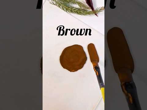 How to get Brown colour by acrylics | acrylic colour mixing for Brown #brown #colour
