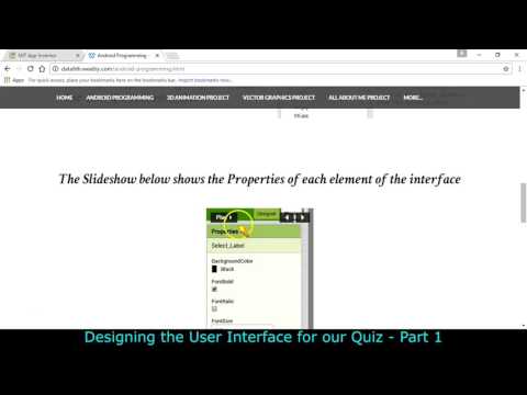 170501 Quiz App - Top Part of User Interface Design