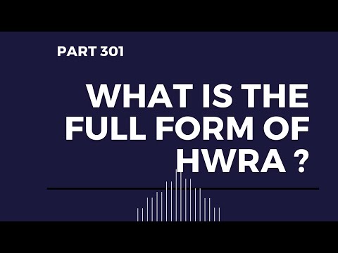 HWRA FULL FORM PART (301)