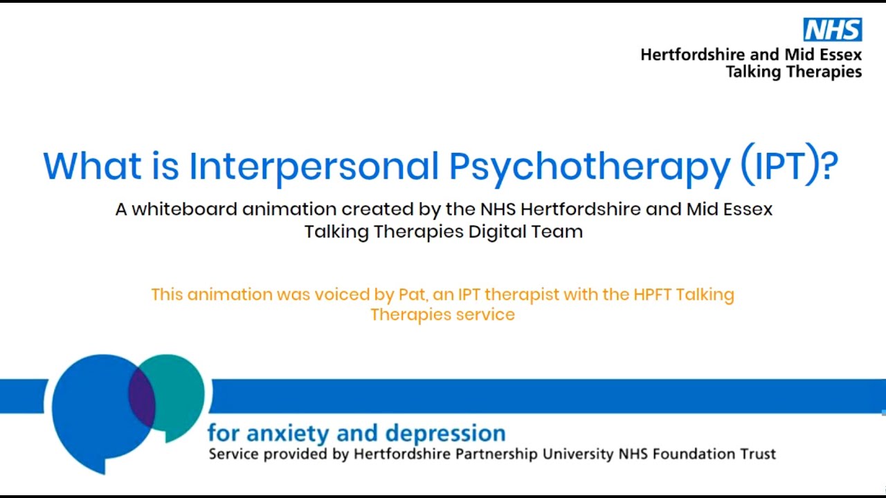 What is Interpersonal Psychotherapy (IPT)?