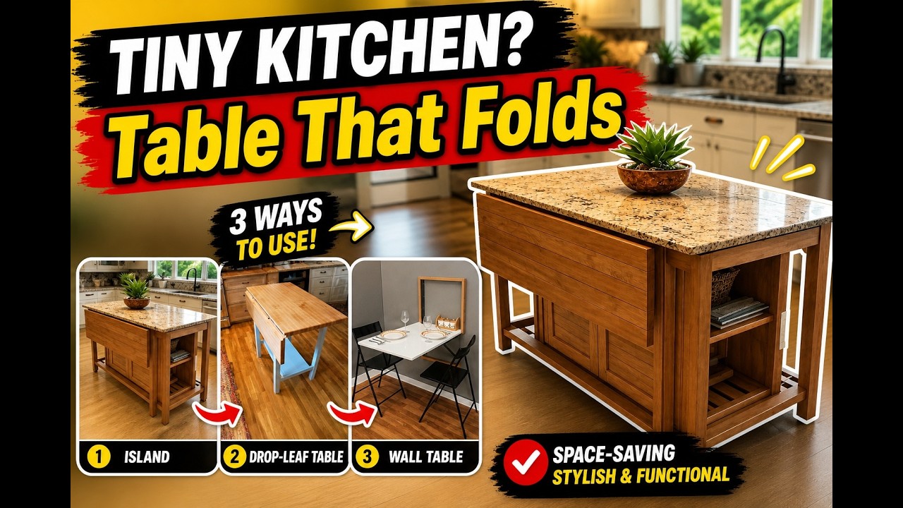 Small Kitchen? Try These 6 Drop Leaf Table Ideas Instead of a Big Dining Table