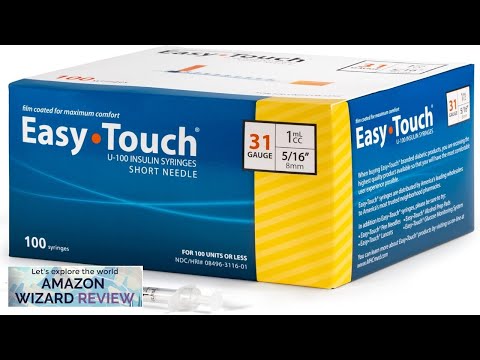 EasyTouch U-100 Insulin Syringe with Needle 31G 1cc 5/16-Inch (8mm) Box Review